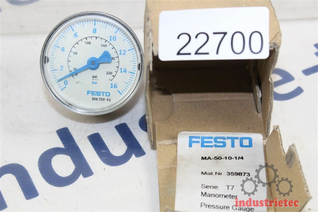 FESTO MA-50-10-1/4 Manometer 359873, 35,00