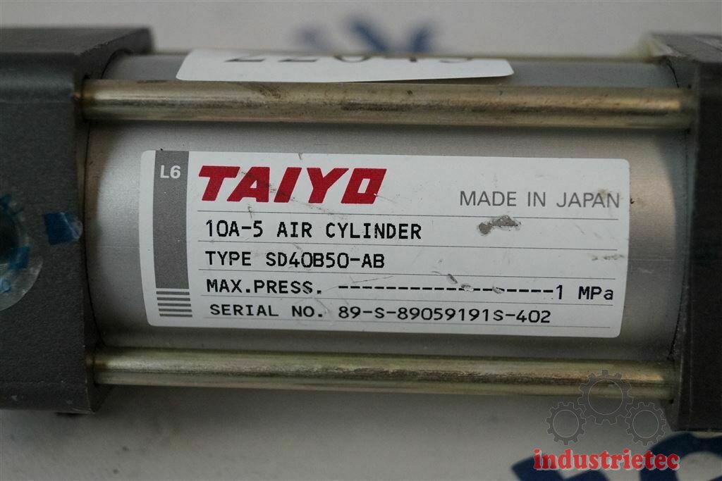 TAIYO 10A-5 AIR CYLINDER SD40B50-AB Zylinder, 80,00