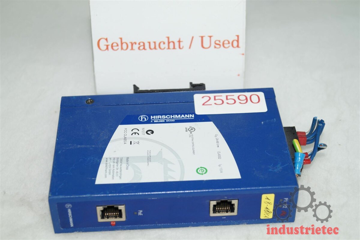 Hirschmann SPIDER Giga 2TX PoE EEC PoE Injector, 100,00