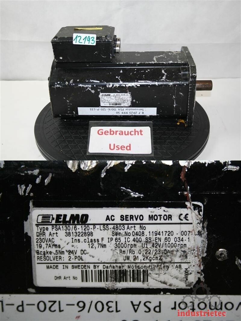 Elmo PSA 130/6-120-P-LSS-4803 servomotor 381322898, 750,00