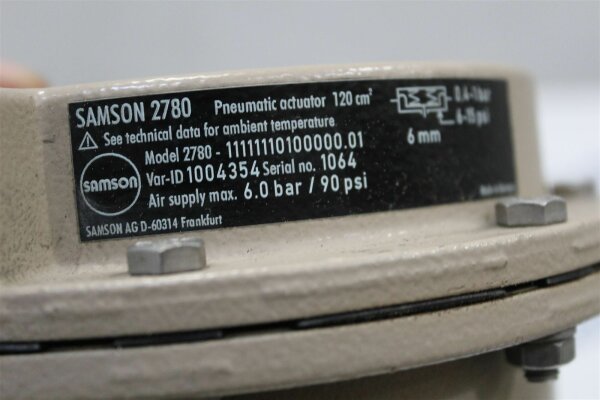 SAMSON 2780 Pneumatic actuator Pneumatischer Stellantrieb 120 cm², 400,00
