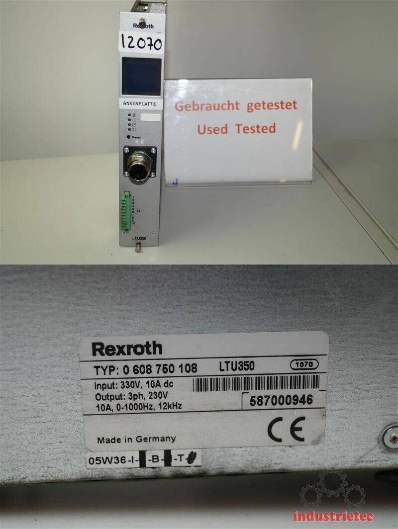 Rexroth VT 2000-52 R900033828 Amplifier, 375,00