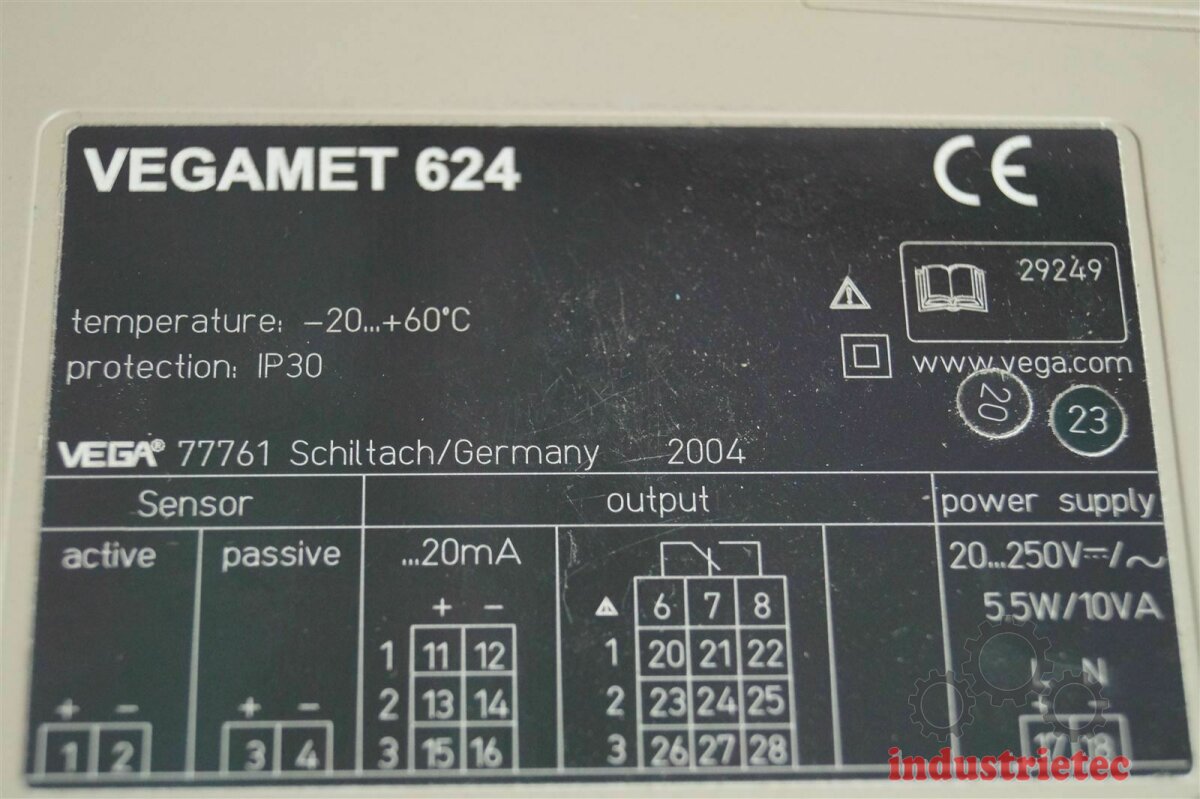 VEGA VEGAMET 624 Auswertegerät Controller, 200,00