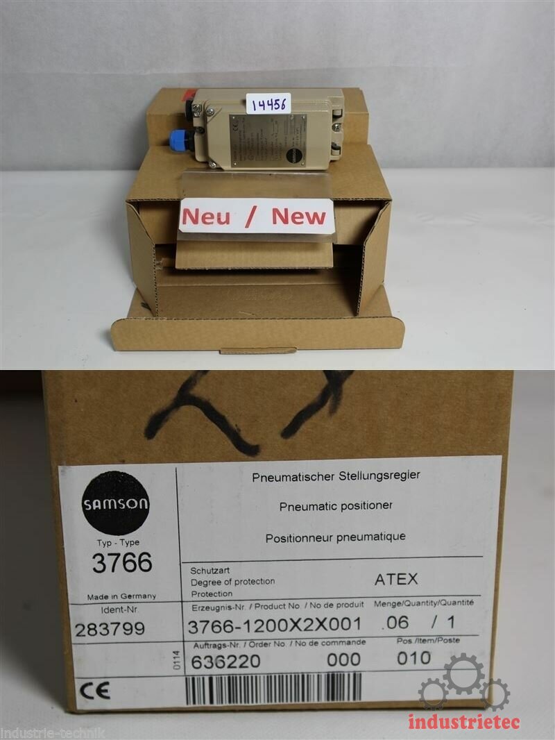 SAMSON 3766 Pneumatischer stellungsregler 3766-1200x2x001, 650,00