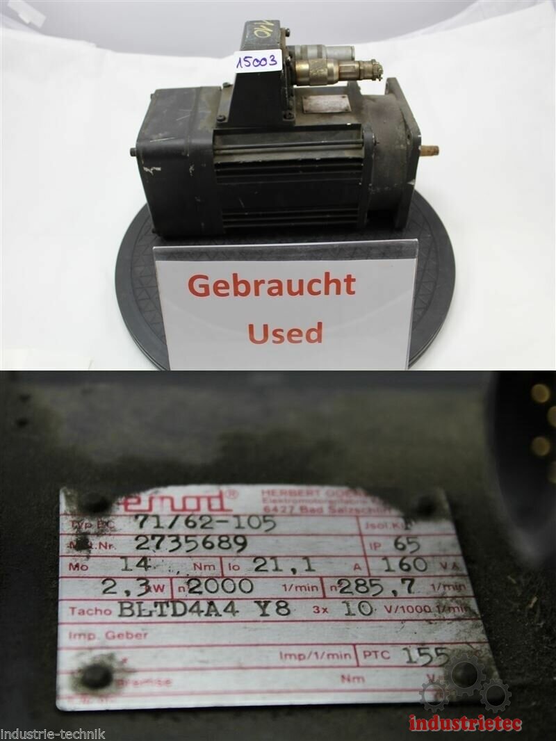Emod 71/62-105 servomotor BLTD4A4 Y8 servo motor, 930,00