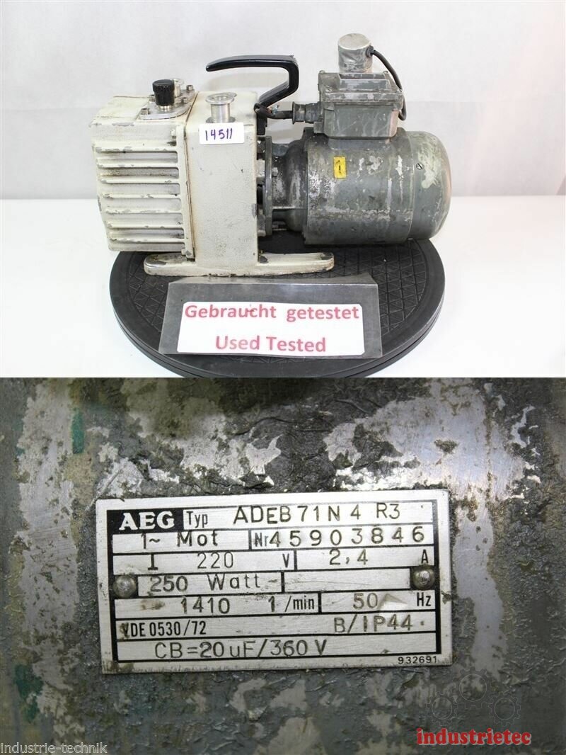 leybold Trivac S4A Drehschieberpumpe Vakuumpumpe, 499,00