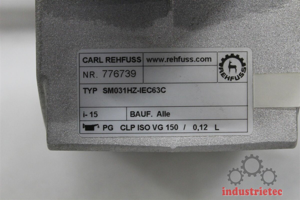 CARL REHFUSS SM031HZ-IEC63C Elektrogetriebemotor - Industrie Ersatzte
