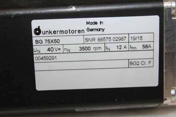 dunkermotoren BG 75X50 Servomotor BG75X50