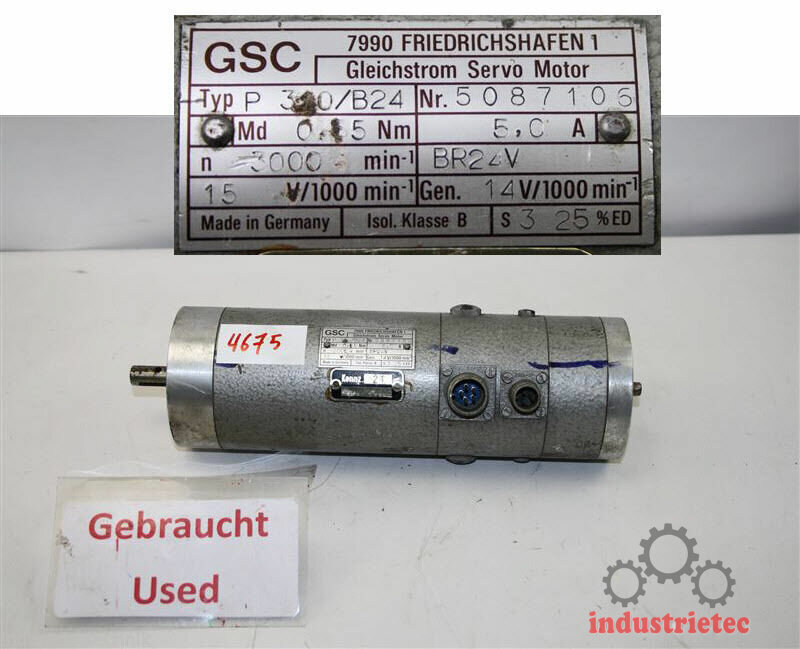 GSC P 310/B24 P310 Gleichstrom SERVOMOTOR SERVO MOTOR
