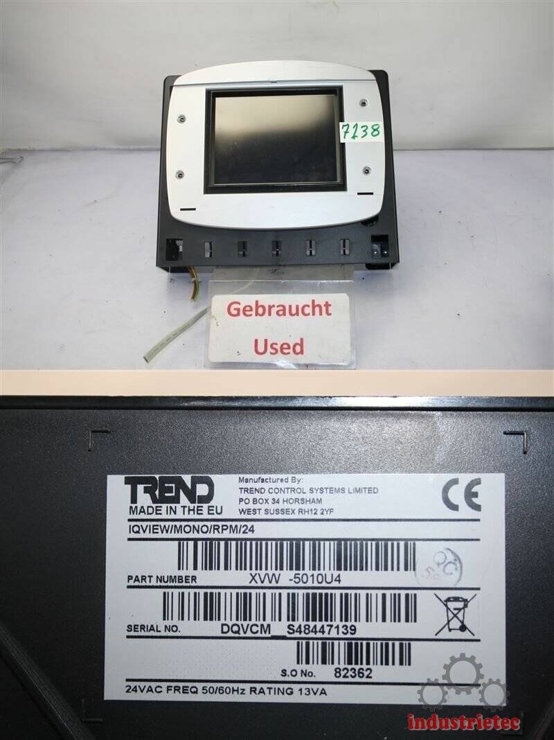 TREND IQ VIEW/MONO/RPM/24 Display Panel Bedienteil Bedienfeld