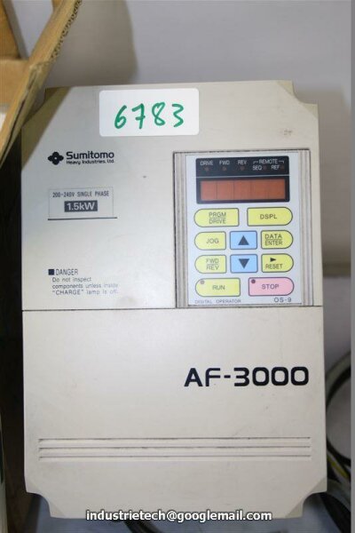 Sumitomo AF3000 AF300S-1A5-E Transistor Inverter AF300S1A5E 1,5kW, 800,00