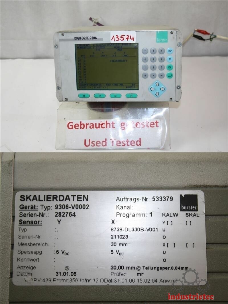BURSTER DIGIFORCE 9306 SKALIERDATEN 9306-V0002, 1.550,00