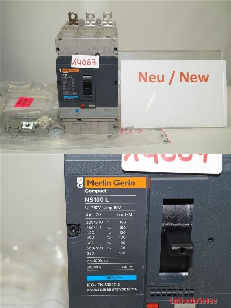 Merlin Gerin Compact NS100 L circuit breaker leistungsschalter, 399,00