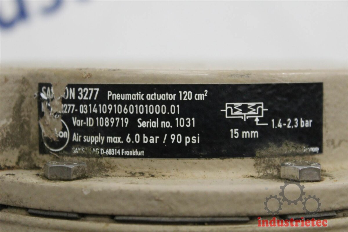 SAMSON 3730-3 capable Positioner Stellantrieb mit Stellungsregler, 1. ...