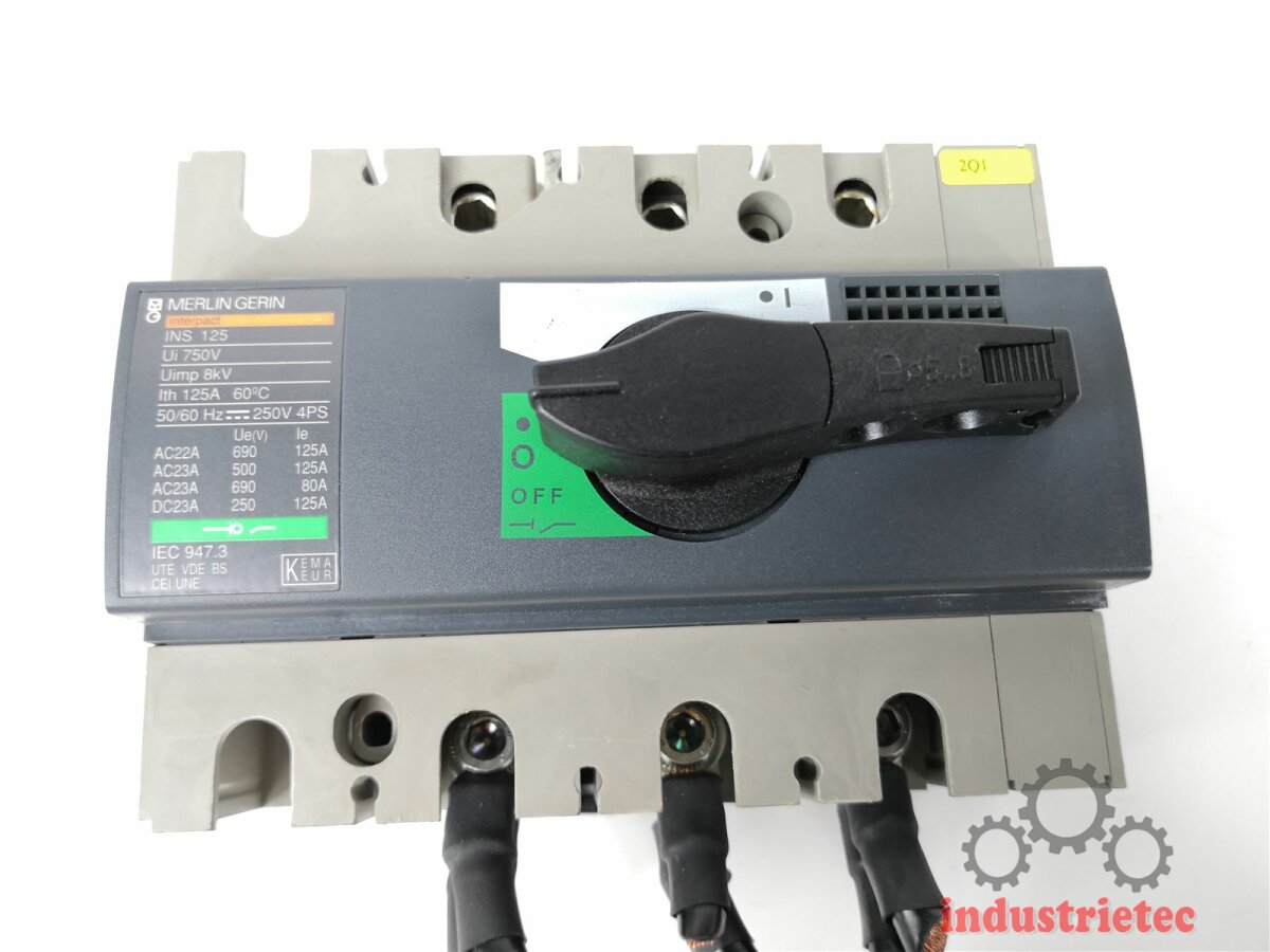Merlin Gerin INS 125 Leistungsschalter, Lasttrennschalter - Gebraucht