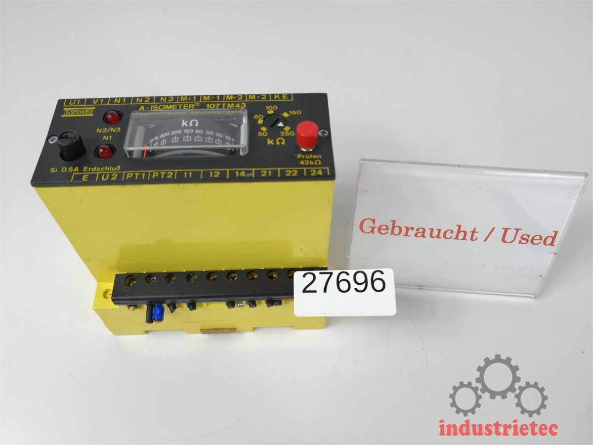 BENDER A-ISOMETER 107TM43 Isolationsüberwachungsgerät, 150,00