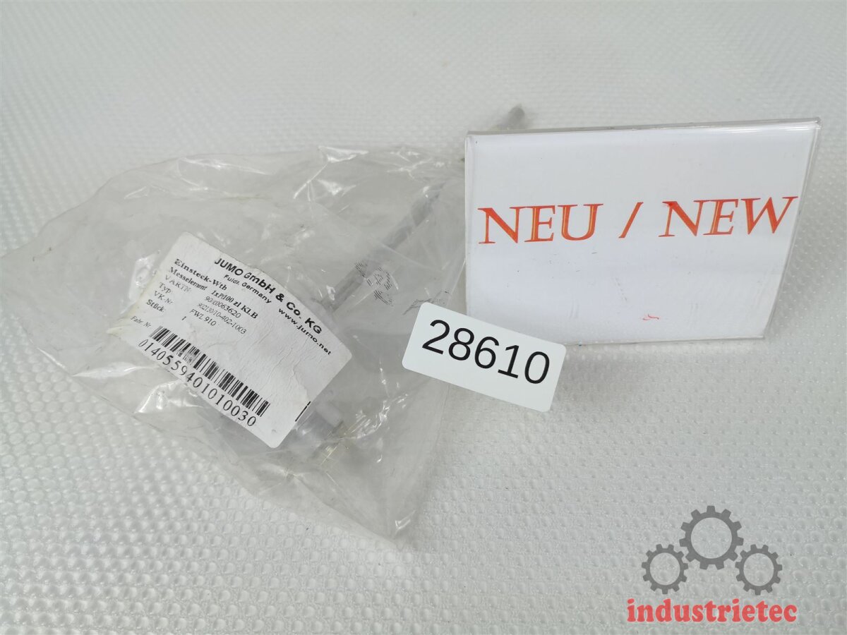 JUMO Pt100zlKl.B Temperaturfühler, 75,00