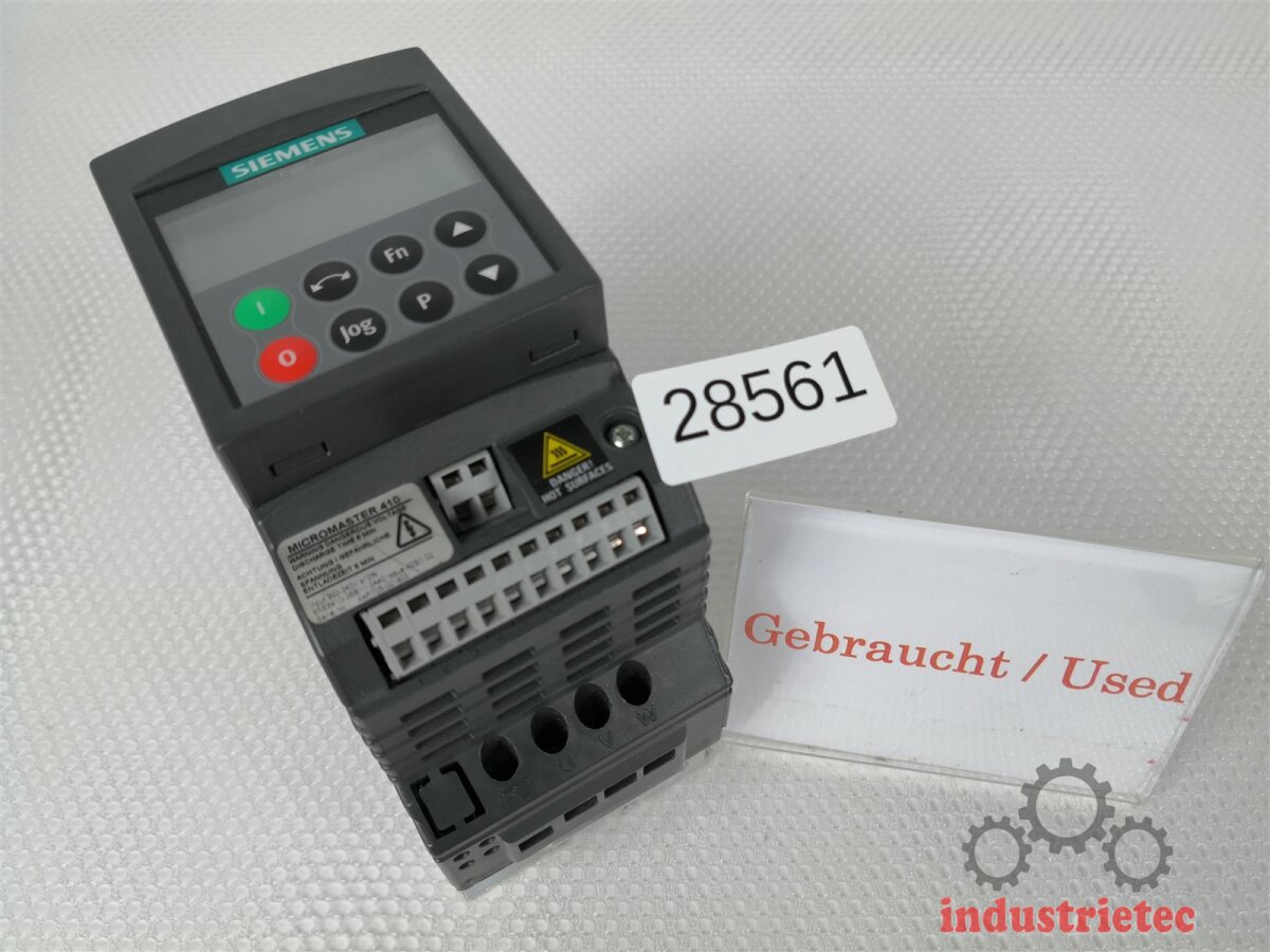 Siemens MICROMASTER 410 6SE6410-2BB11B-2AA0 Frequenzumrichter - Indus