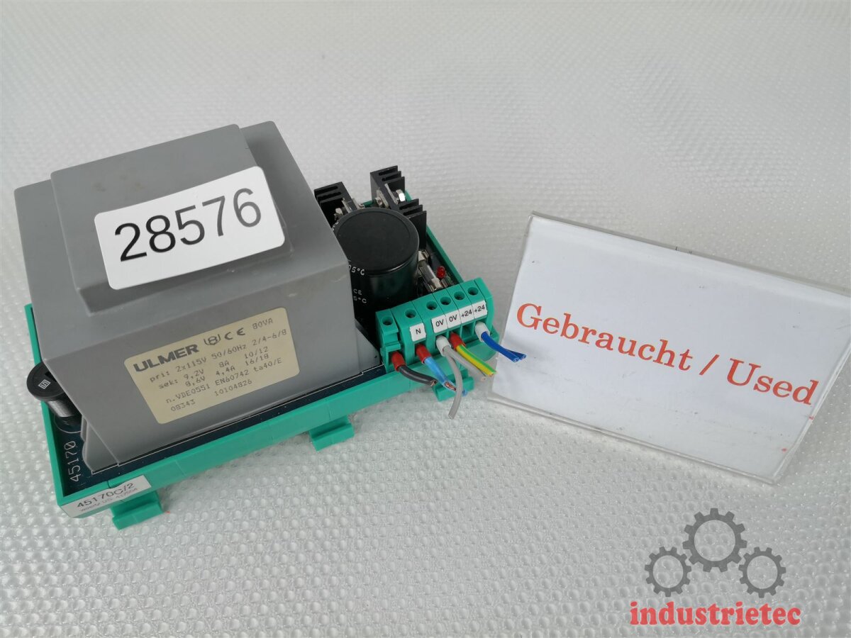 ULMER WOERTZ 45170 EN60742 Transformator Trafo, 125,00