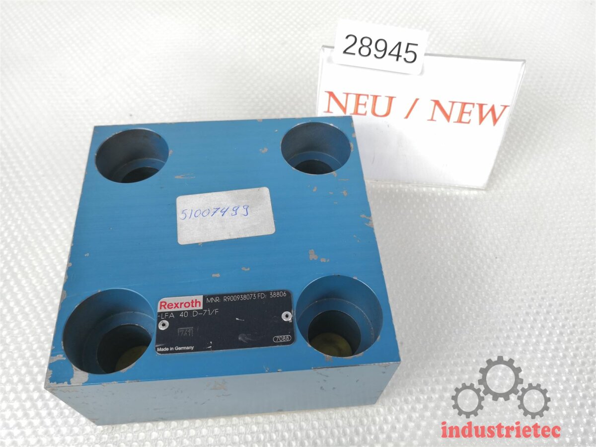 Mannesmann Rexroth LFA 40 D-71/F Hydraulikventil Ventil R900938073, 350 ...