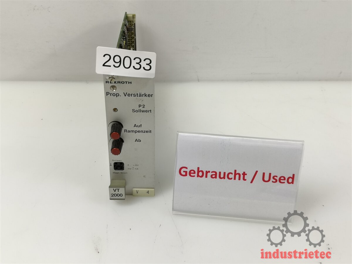Rexroth VT 2000 S 44 Prop. Verstärker Karte 18710, 400,00