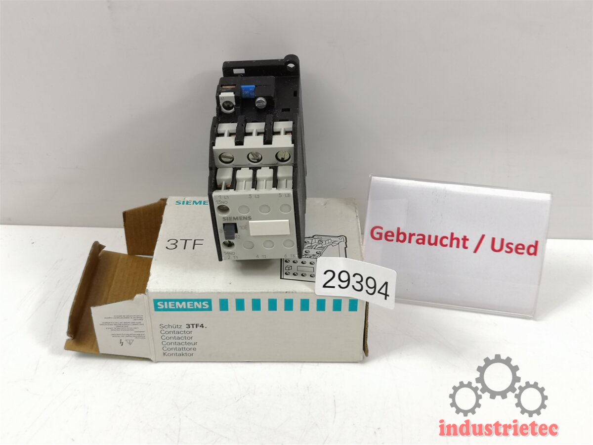 Siemens 3TF42 10-0AP0 Schütz Contactor, 50,00