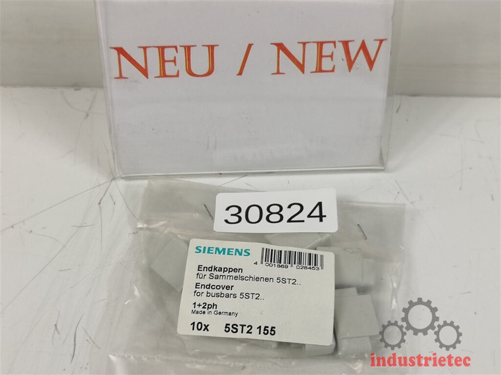 SIEMENS 35ST2 155 Endkappen für Sammelschienen 5ST2155, 25,00