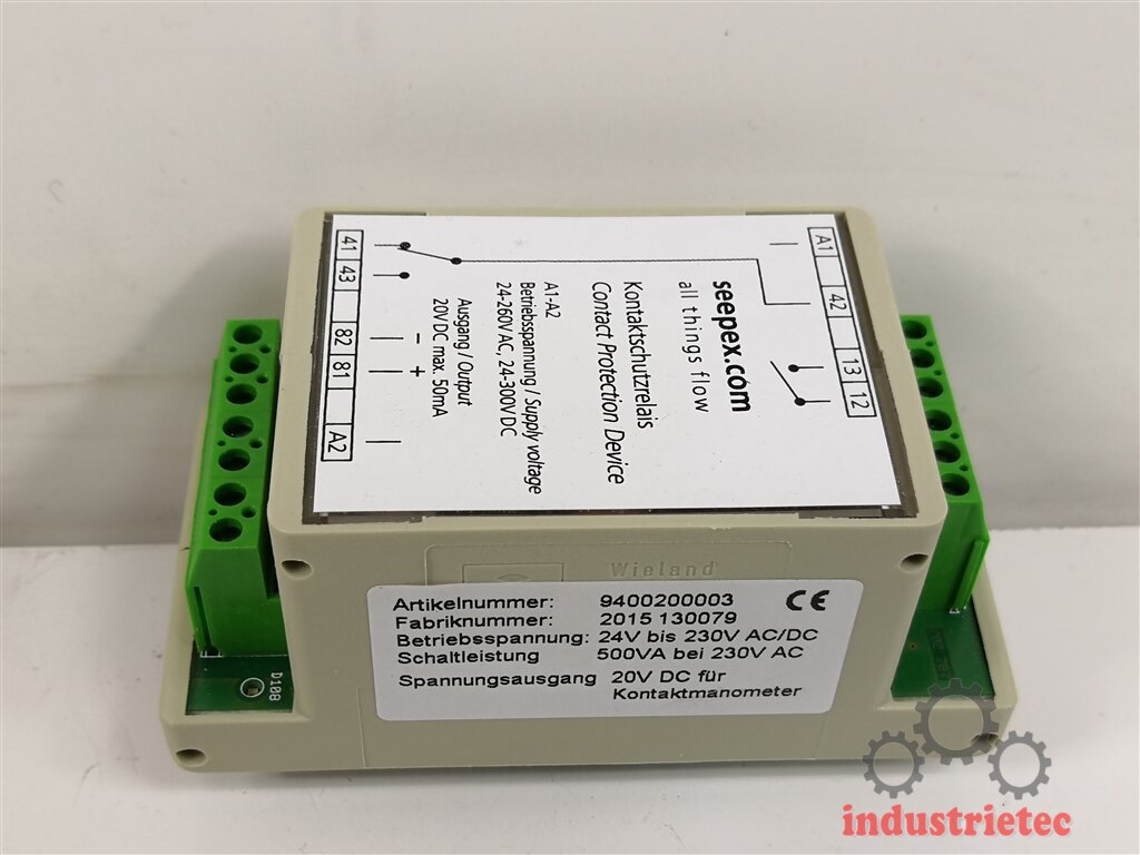 Seepex CPD010 Kompaktschutzrelais Relais SGRCPD01001, 60,00