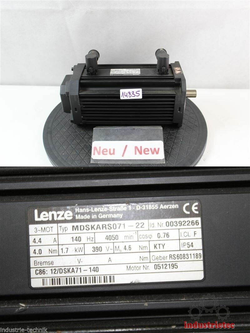 Lenze MDSKARS071-22 SERVOMOTOR SERVO MOTORS, 1.450,00