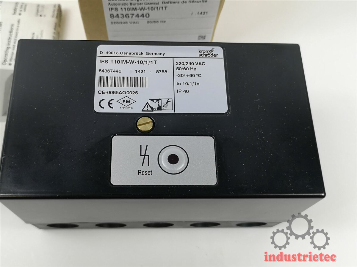Krom Schröder IFS 110IM-W-10/1/1T Gasfeuerungsautomat 84367440
