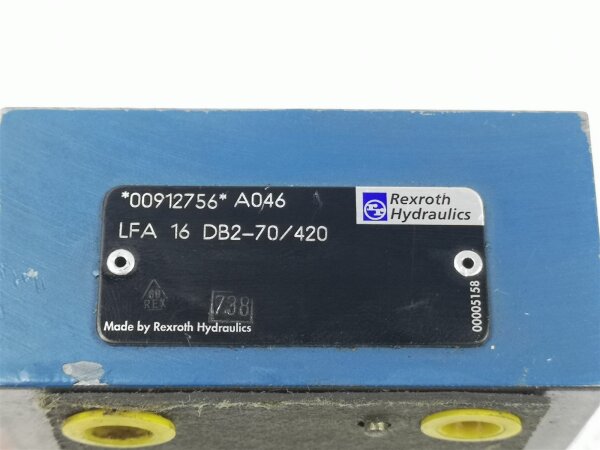Rexroth Hydraulics LFA 16 DB2-70/420 Control Valves Ventil LFA16DB2-7 ...