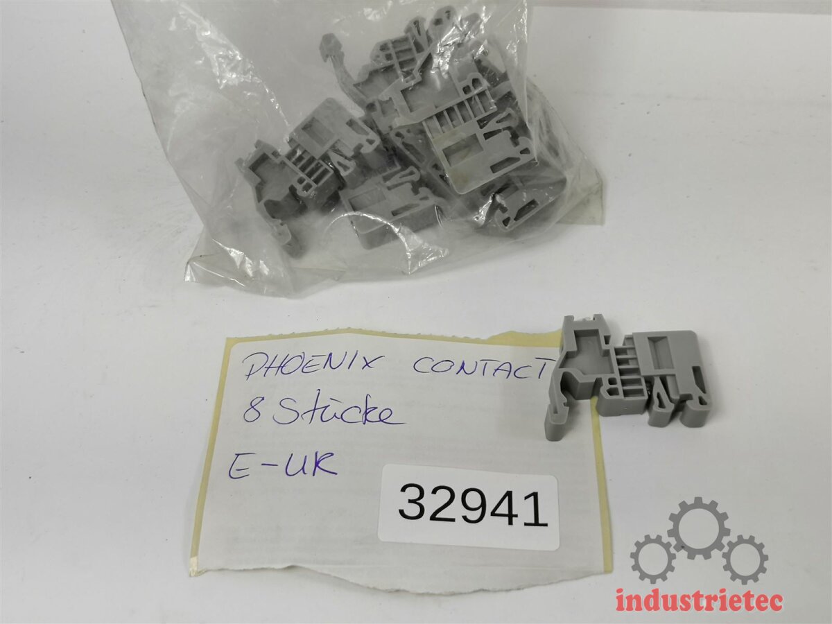 8 STÜCKE Phoenix Contact E-UK Endhalter Universal-Endhalter Grau, 10,26