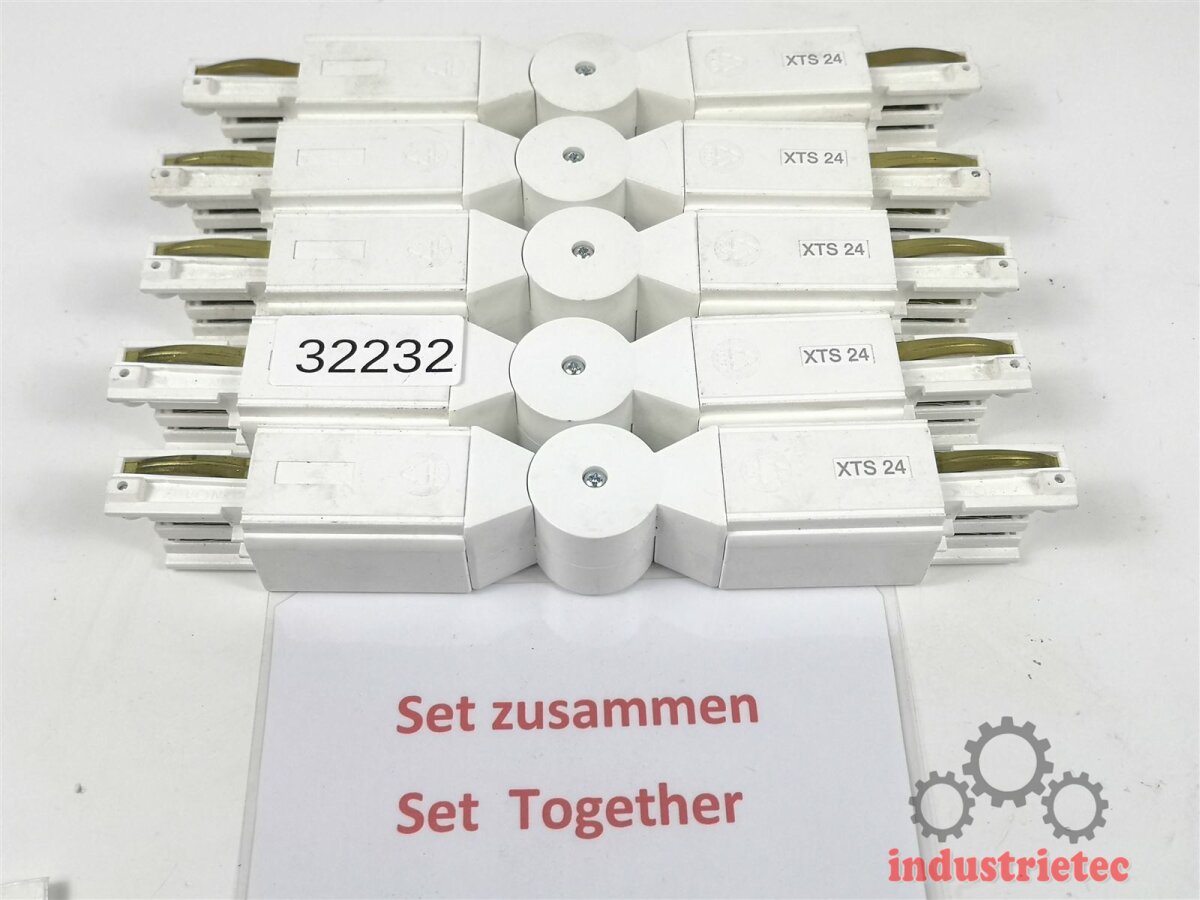 5x als SET GLOBAL XTS 24 3-Phasen Stromschiene Winkelverbinder Eckver ...