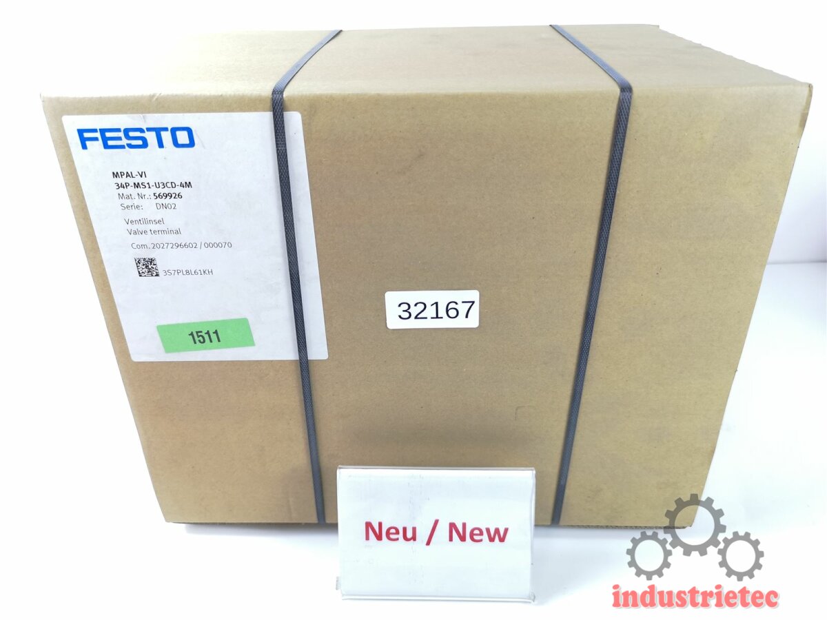 FESTO MPAL-VI 34P-MS1-U3CD-4M Ventilinsel 569926 Valve terminal, 605,26