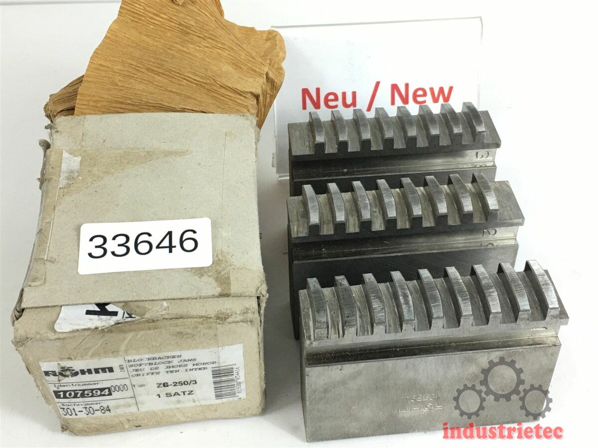 RÖHM ZG-250/3 BLOCKBACKEN 1075940000 - Industrie Ersatzteile & Automa