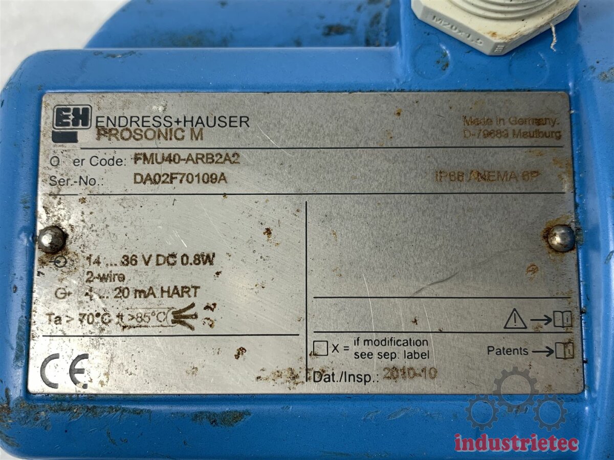 Endress + Hauser PROSONIC M FMU40-ARB2A2 Transmitter Füllstandssensor ...