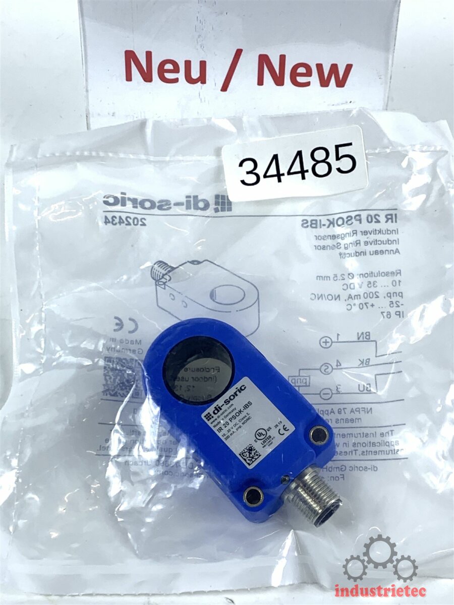 di-soric IR 20 PSOK-IBS Ringsensor Sensor, 205,17