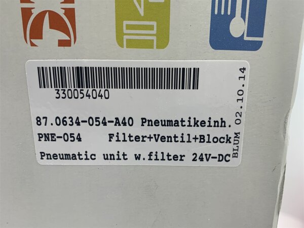 Blum PNE-054 Pneumatik Pneumatikeinheit Filter+Ventil+Block, 1.790,00