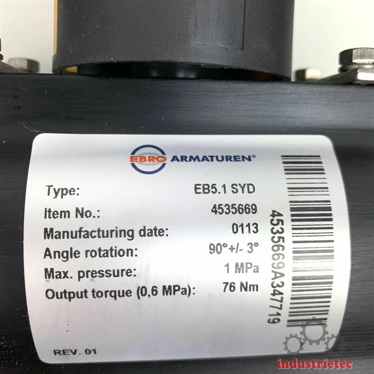 EBRO ARMATUREN EB5.1 SYD 4535669 Pneumatischer Schwemkantrieb, 399,00