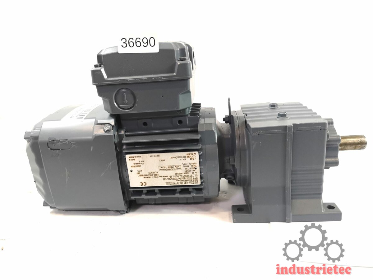 SEW 0,25 KW 163 min Getriebemotor R17 DRN71MS4/BE05/IS/TH Gearbox, 350,00