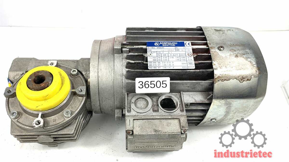 Bonfiglioli Riduttori 0,55KW 99min Getriebemotor BN80A4 VF49L1P1P80B1, 312,50