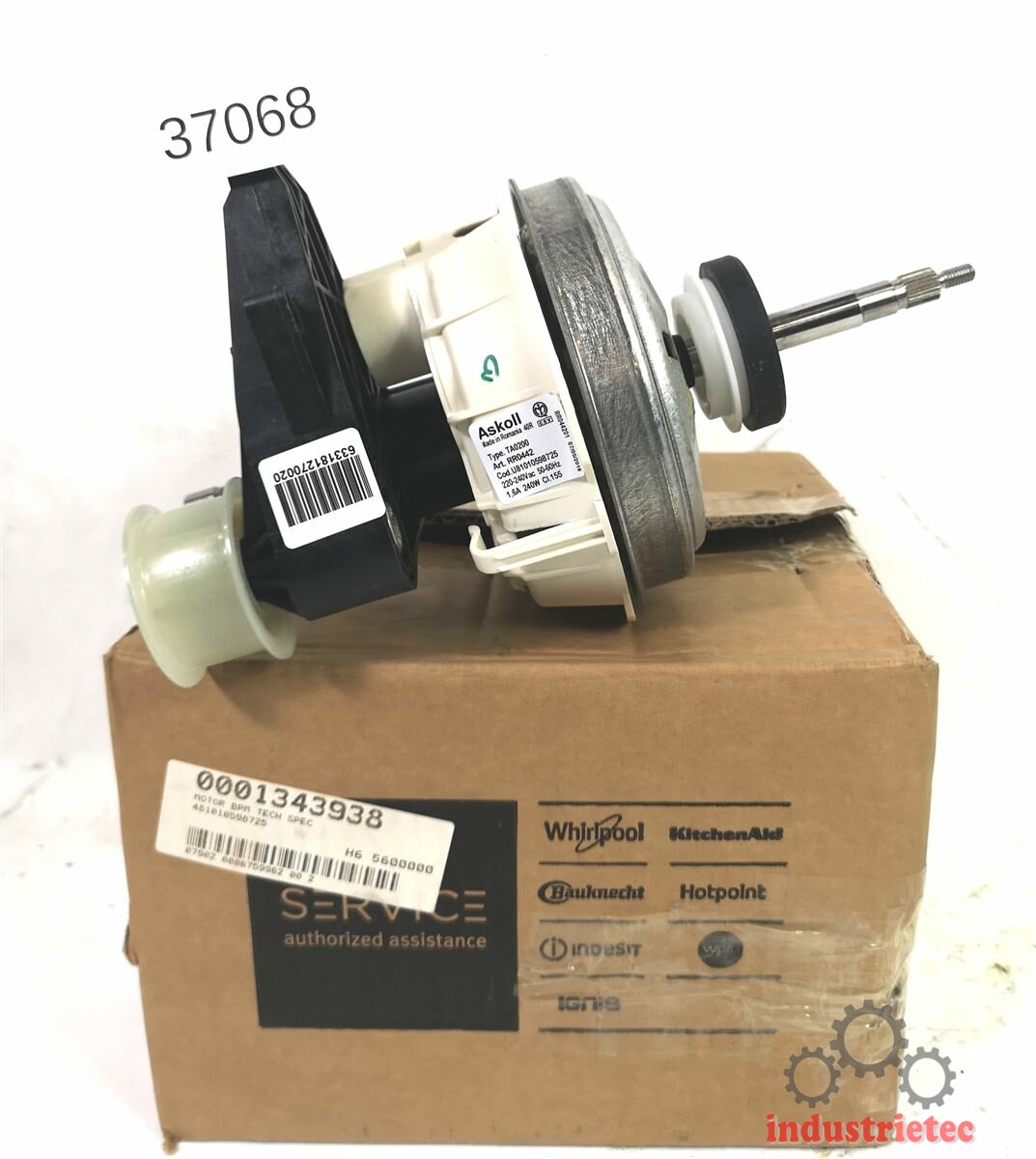 Askoll TA0200 Whirlpool Antriebsmotor Motor 240W - Industrie Ersatzte