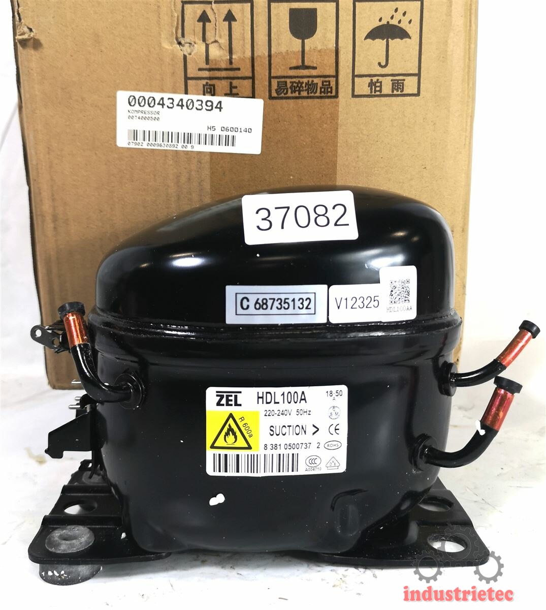 ZEL HDL100A Kompressor Verdichter Kühlkompressor 220-240V 50Hz