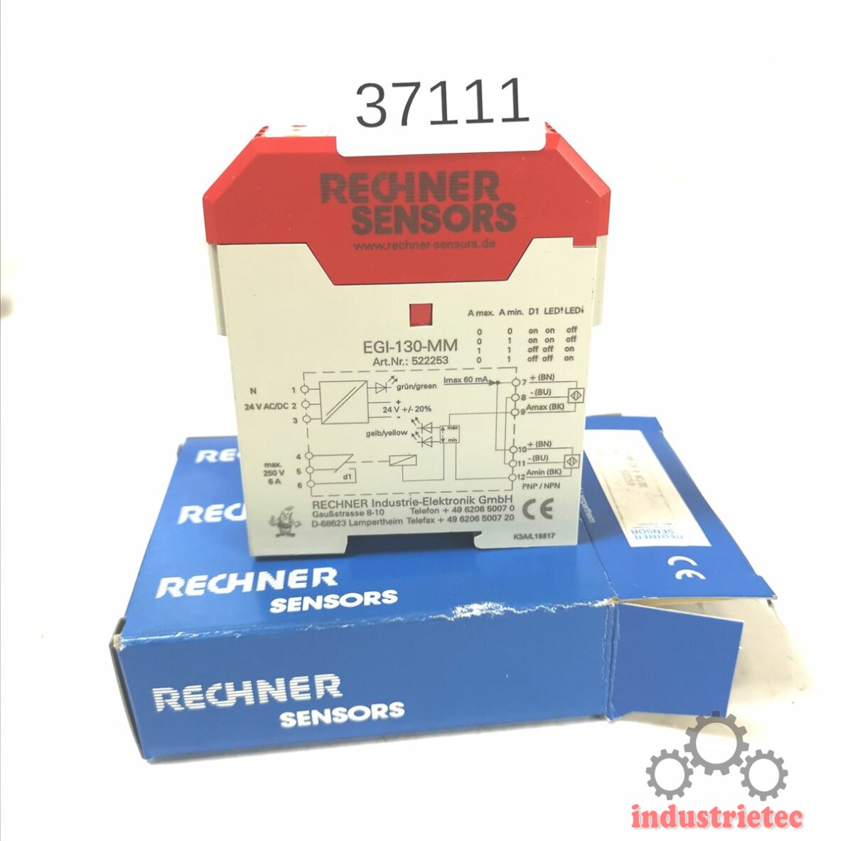 RECHNER SENSORS EGI-130-MM 522253 Nachschaltgerät, 200,00