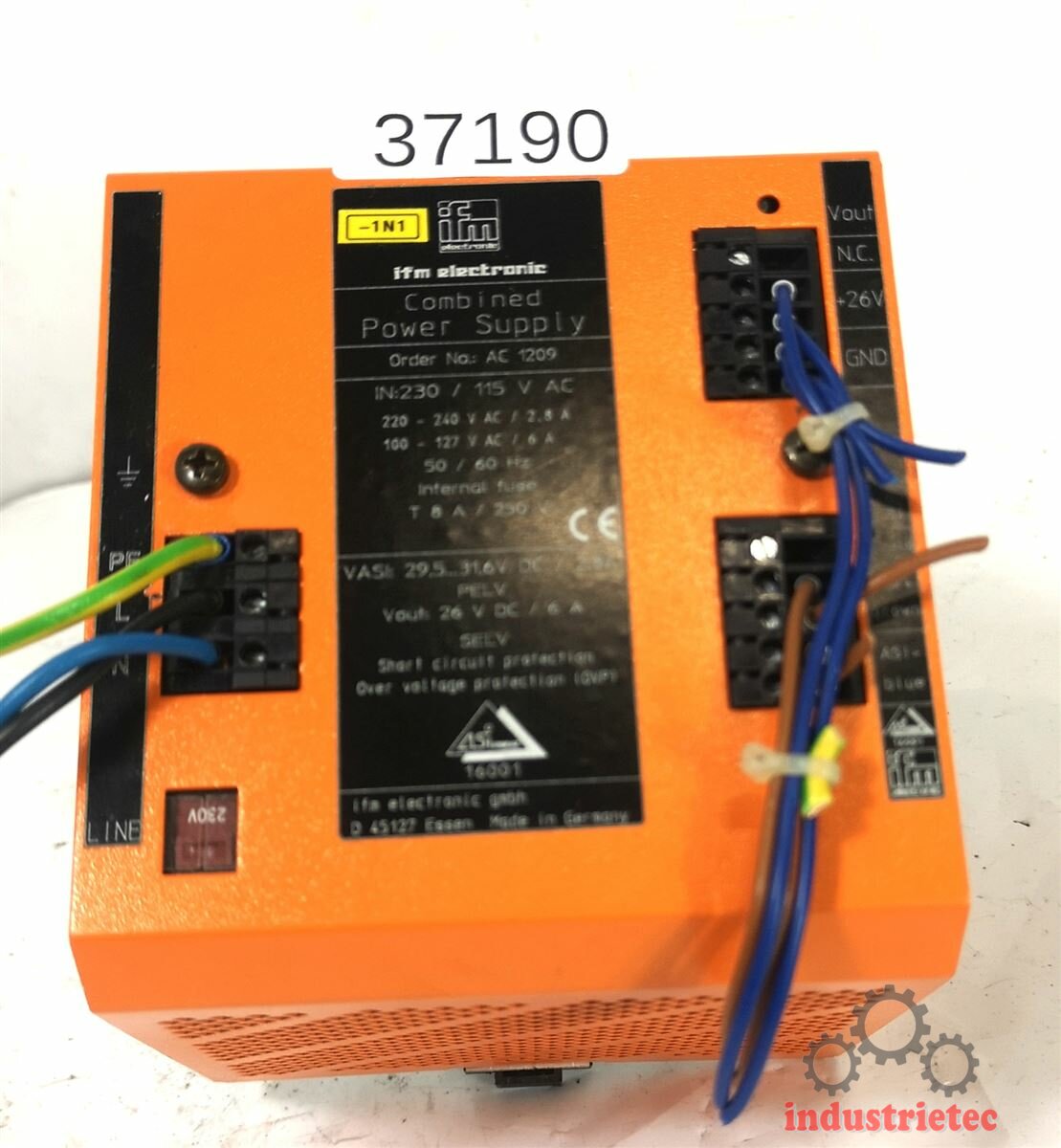 IFM AC 1209 Power Supply, 60,00