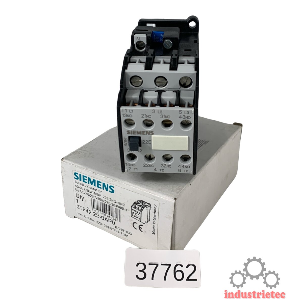 siemens 3TF42 22-0AP0 Schütz contactor 3TF4222-0AP0, 50,00