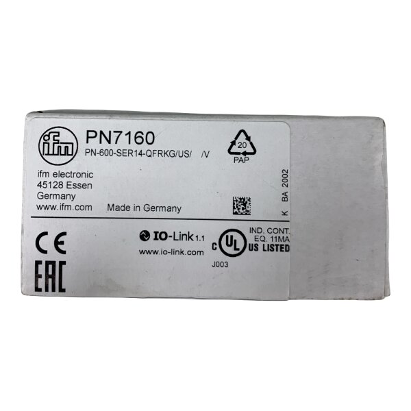 ifm electronic PN7160 Drucksensor PN-600-SER14-QFRKG/US/ /V, 300,00