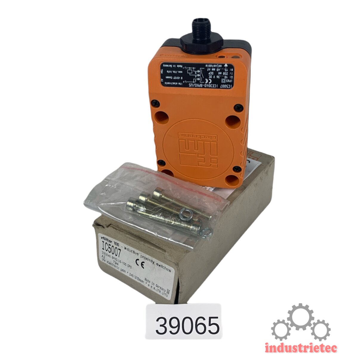 ifm electronic IC5007 ICE3040-BPKG/US-100-DPS Induktiver Sensor, 200,00