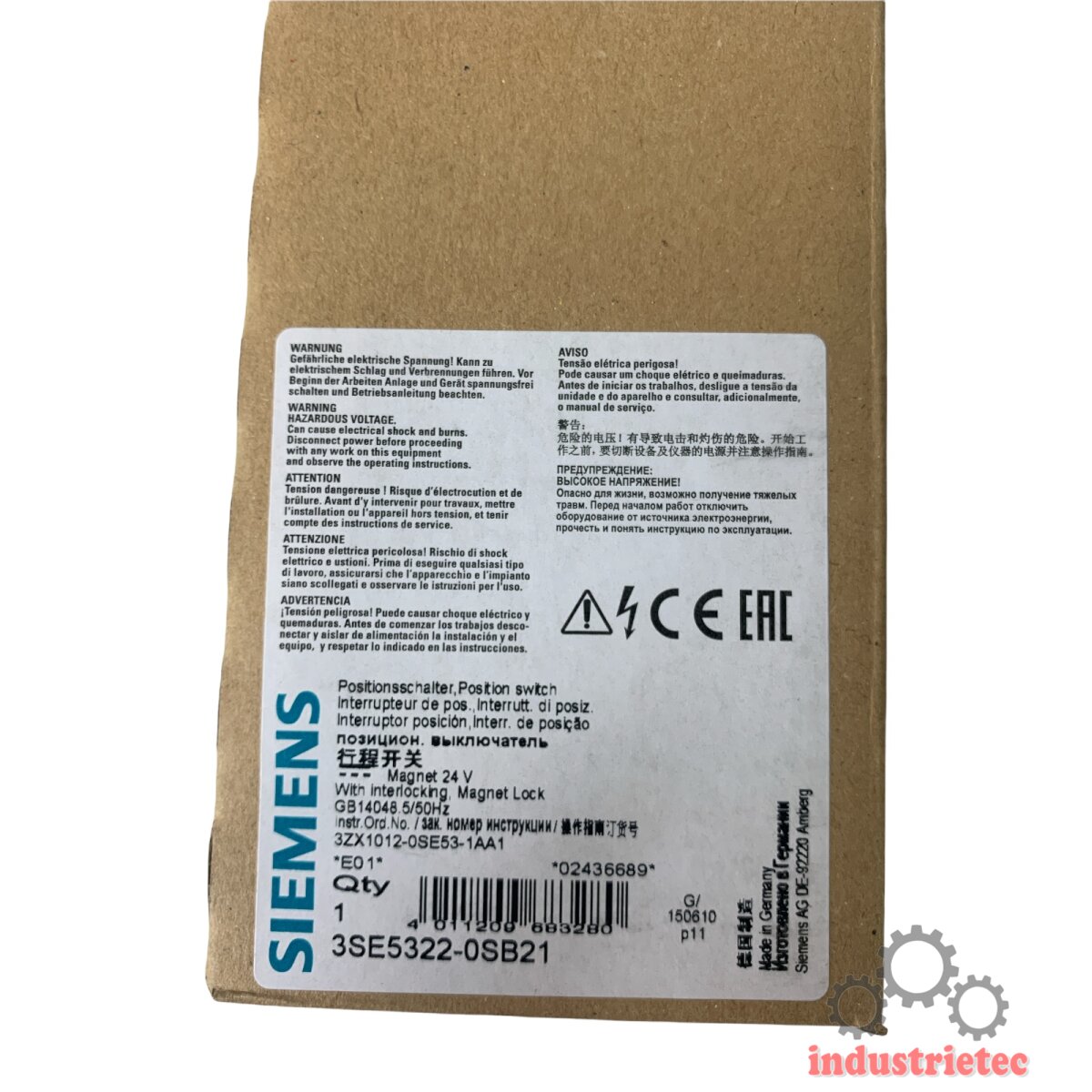 Siemens 3SE5322-0SB21 Positionsschalter Schalter, 180,00