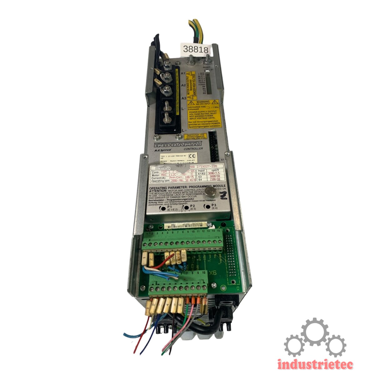 Indramat MOD2/1X027-220 Servo Controller Module TDM1.2-100-300-W1, 365,00